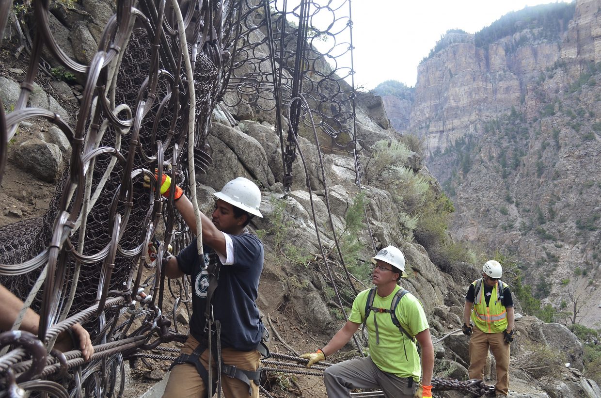 Canyon rockfall work nearing completion | PostIndependent.com