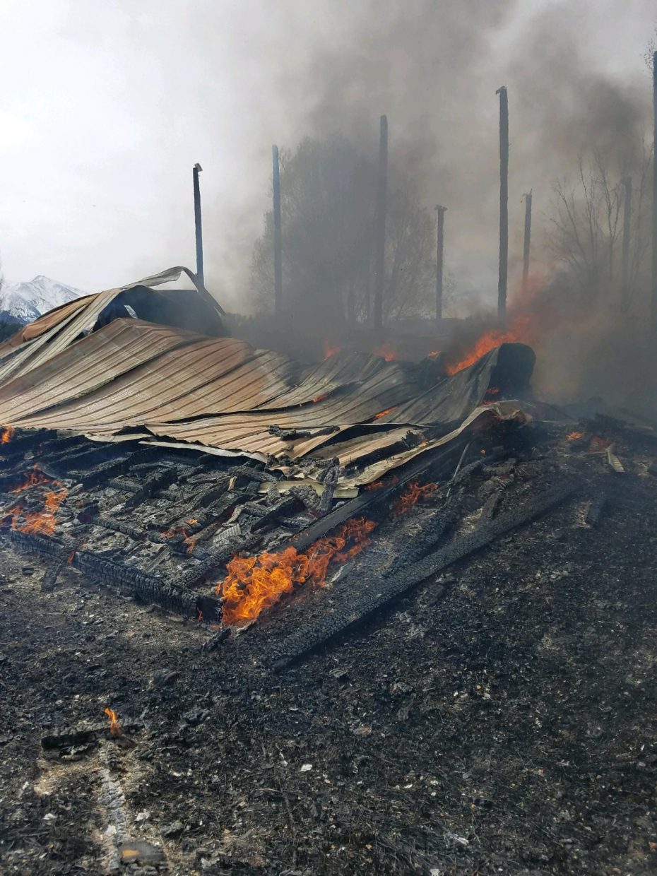 Fire collapses barn near Carbondale | PostIndependent.com