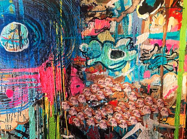 Collaborative exhibit artists discuss what’s on their minds using paint ...