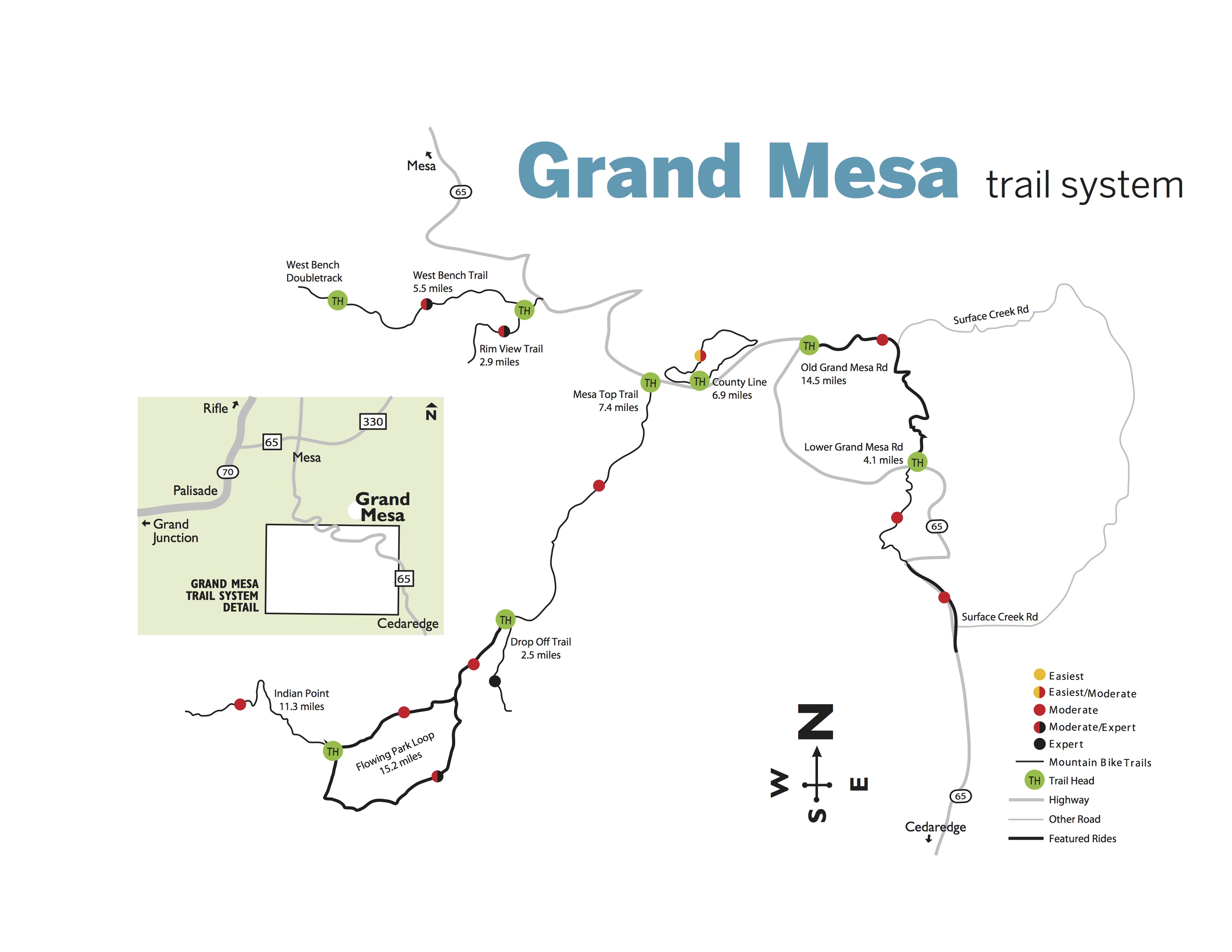 Mesa County bike trails: Grand Mesa, near Grand Junction ...