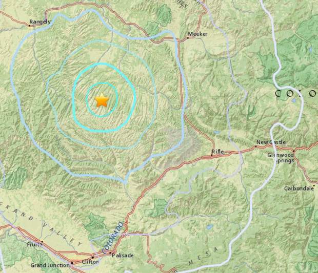 Colorado’s strongest earthquake of the year strikes NW of Parachute ...