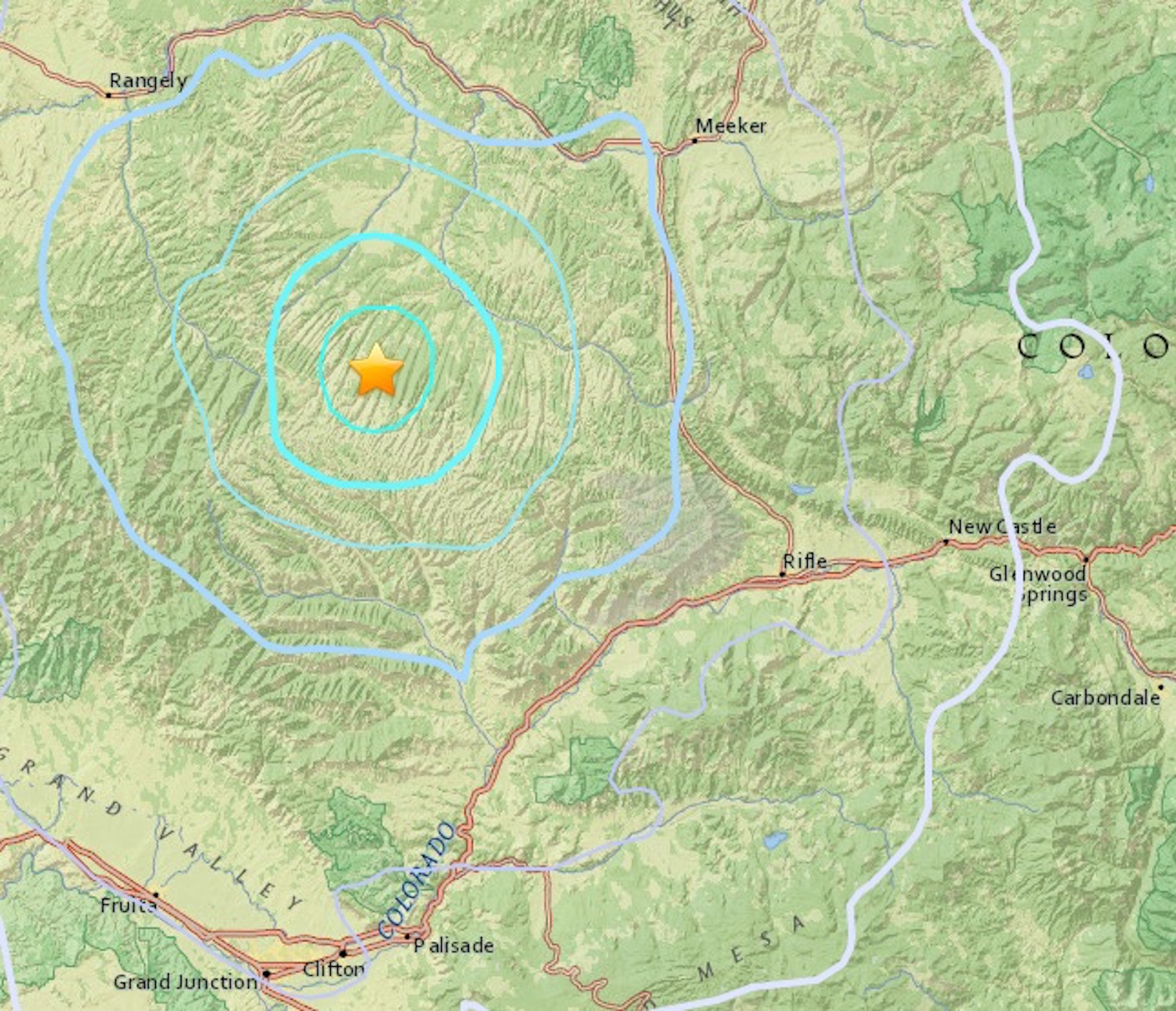 Colorado’s strongest earthquake of 2018 strikes NW of Parachute on ...