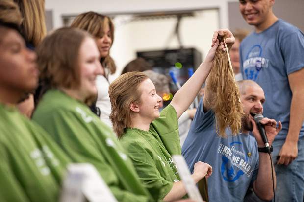Basalt High School students, faculty use their heads to honor cancer ...