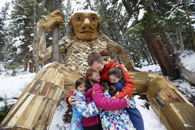 Breckenridge’s trail troll reborn at heartstone-placing ceremony at new ...