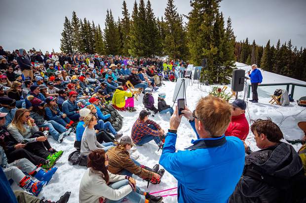 Hundreds gather atop Aspen Mountain to remember Sam Coffey and his ...
