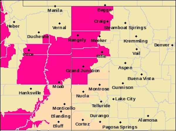 Red Flag fire danger warning issued for west Garfield County, broader ...