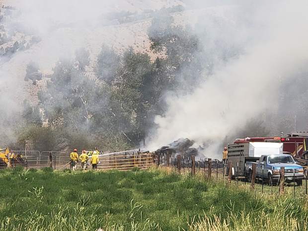 Equipment sparks hay fire on a Gypsum farm | PostIndependent.com