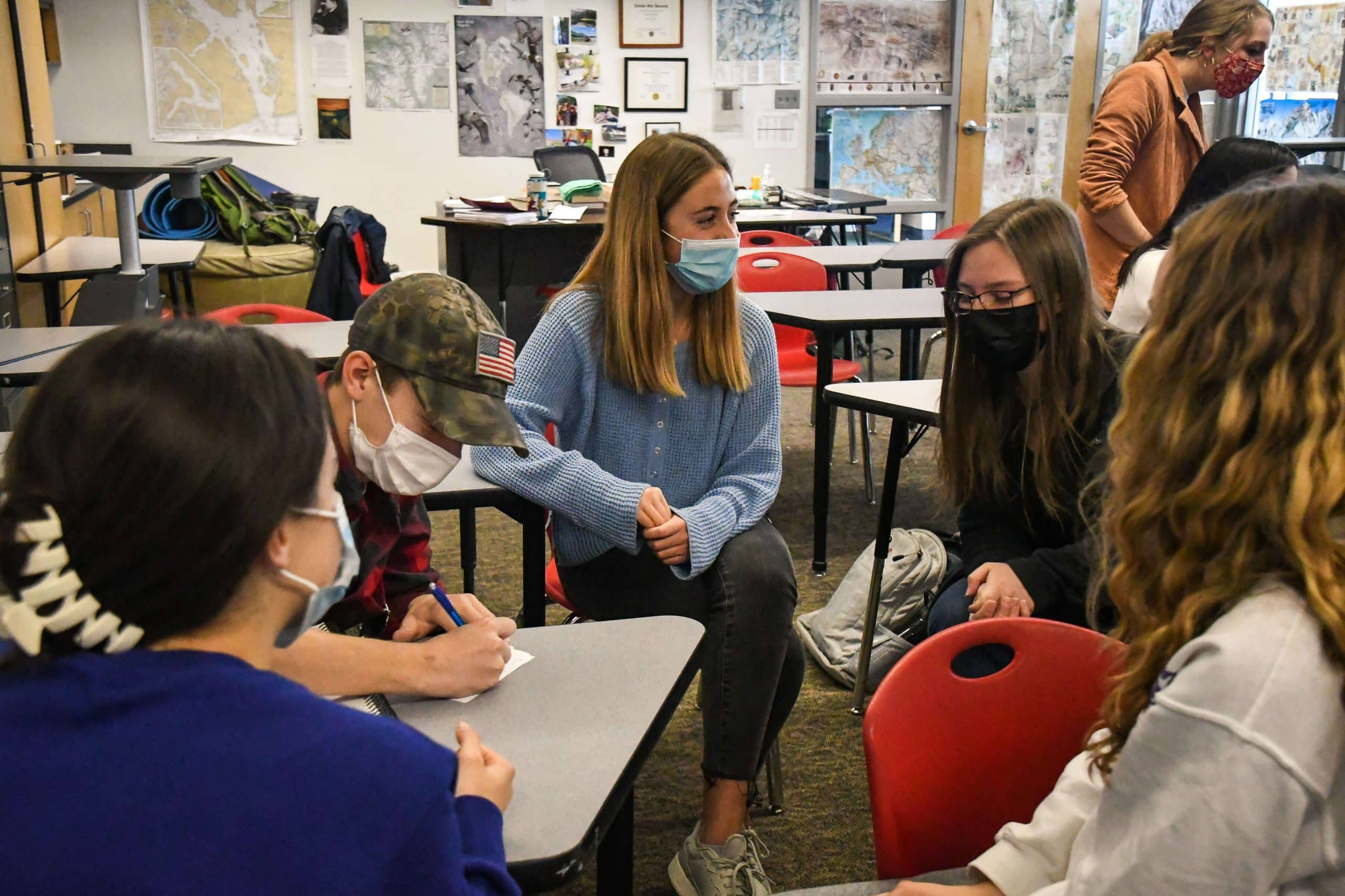Students back in class for the start of the semester — for now ...