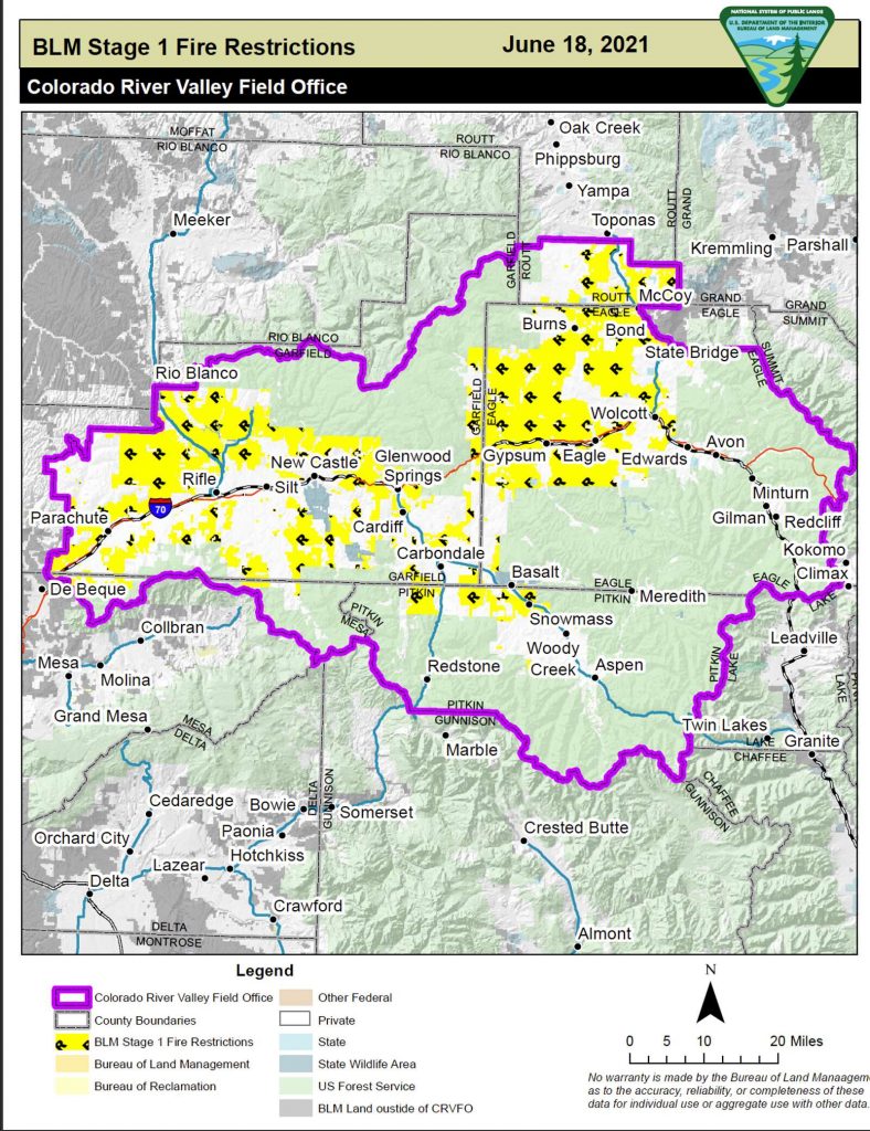 National Forest, BLM enacting Stage 1 fire restrictions in Garfield ...
