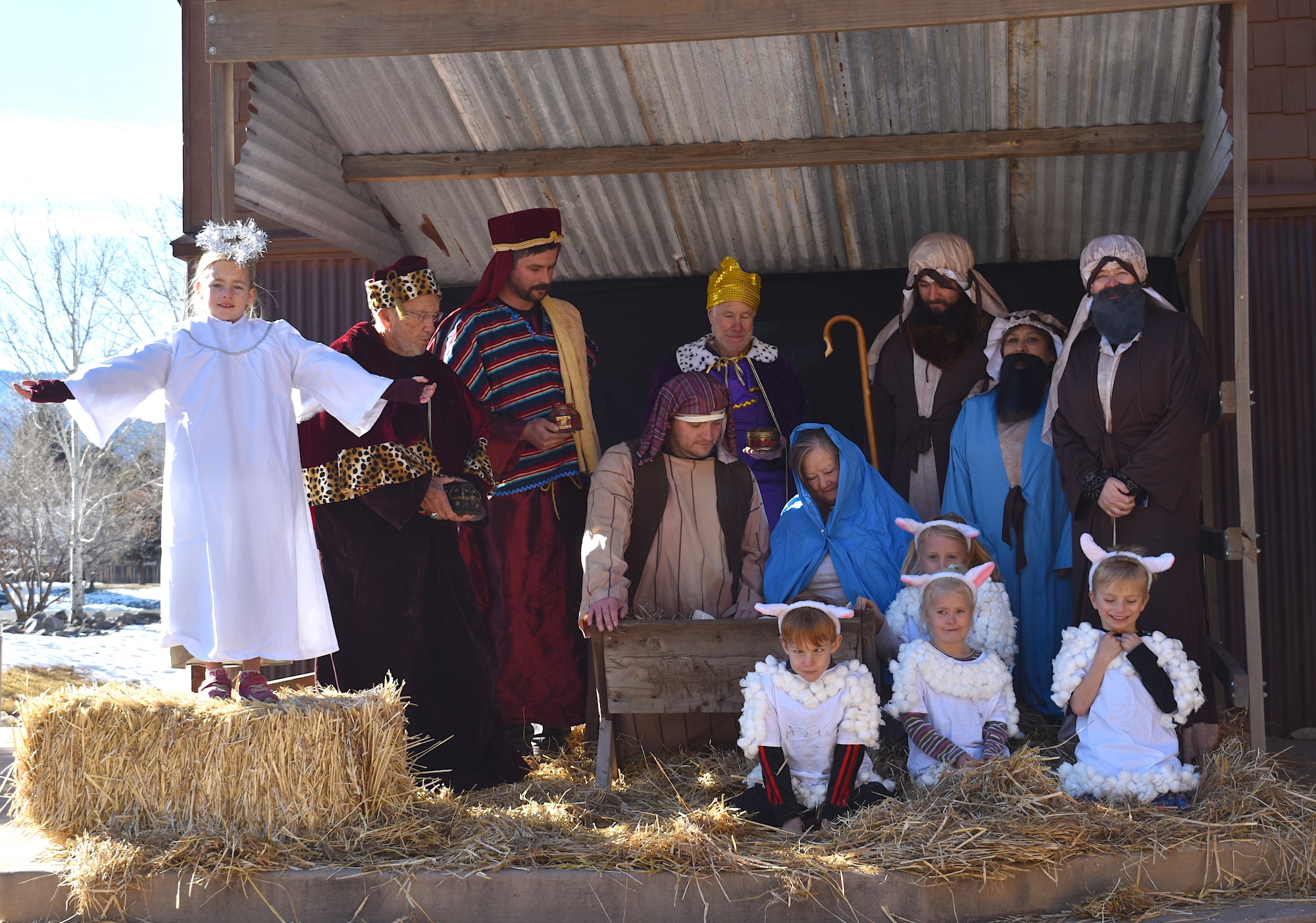 A Christmas Eve candlelight service with a little extra warmth on a ...