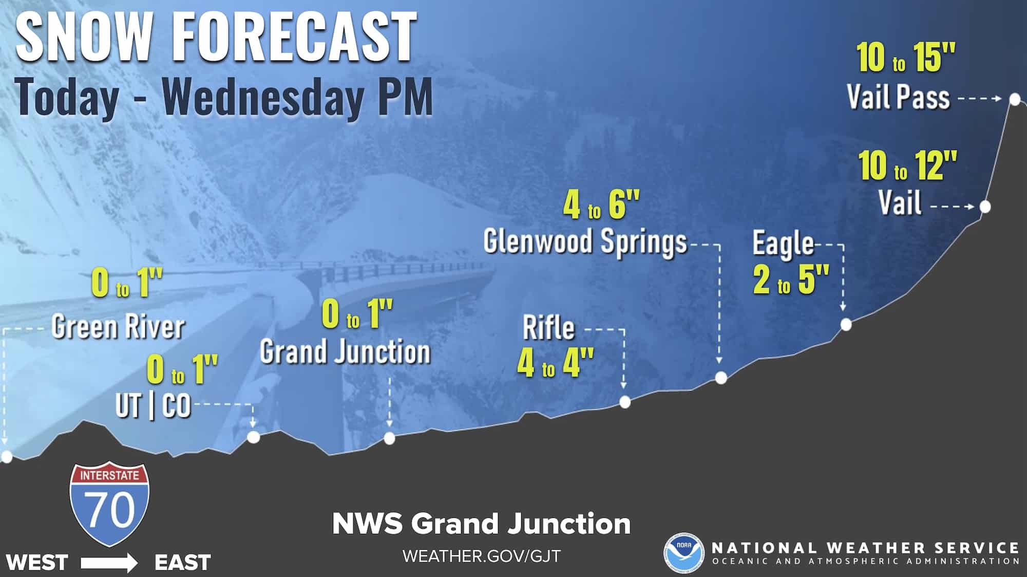Flash freeze alert as winter storm bears down on Garfield County Monday ...