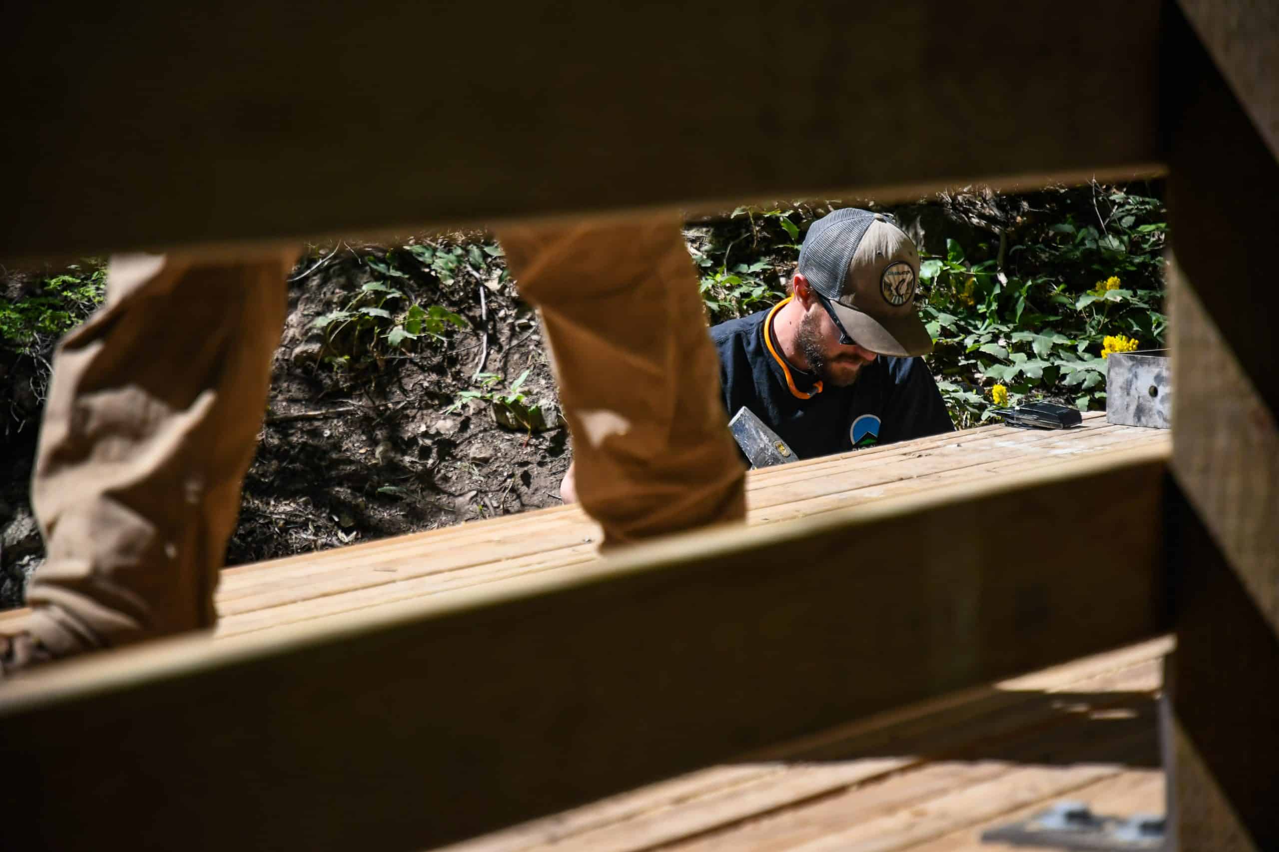 PHOTOS: Summit to Sea trail builders rebuild temporary, primitive trail ...