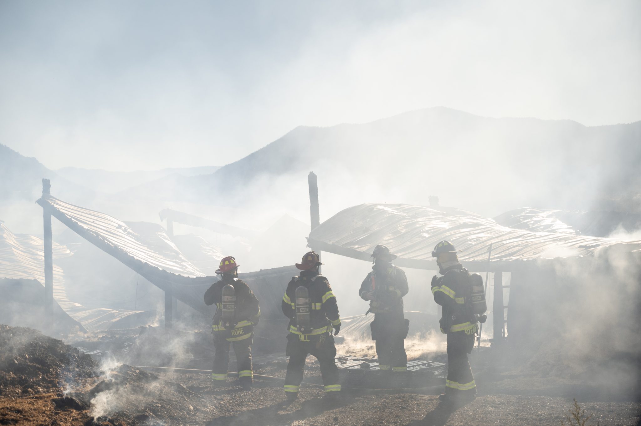 PHOTOS: Firefighters battle structure fire near Harvey Gap State Park ...