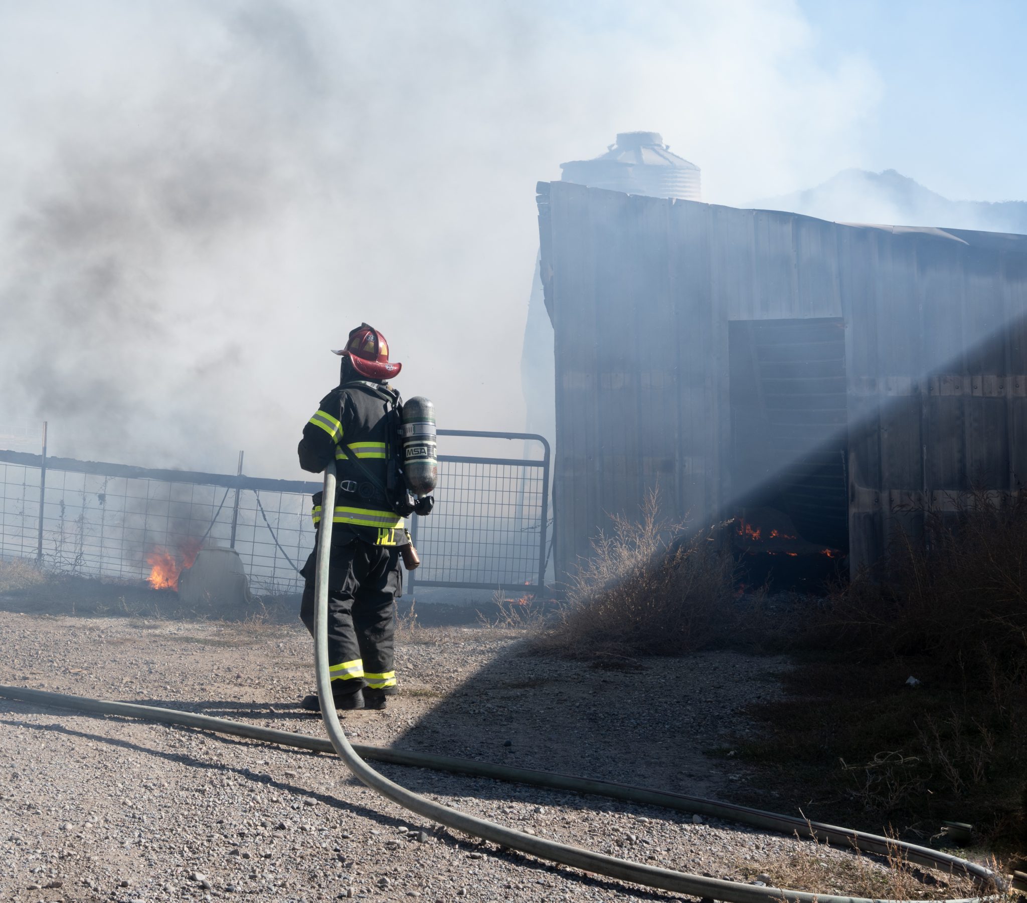 PHOTOS: Firefighters battle structure fire near Harvey Gap State Park ...