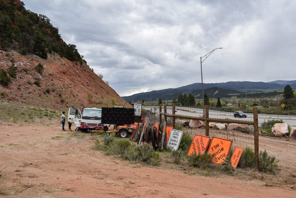 Red Hill rockfall mitigation begins on Highway 82 just east of ...