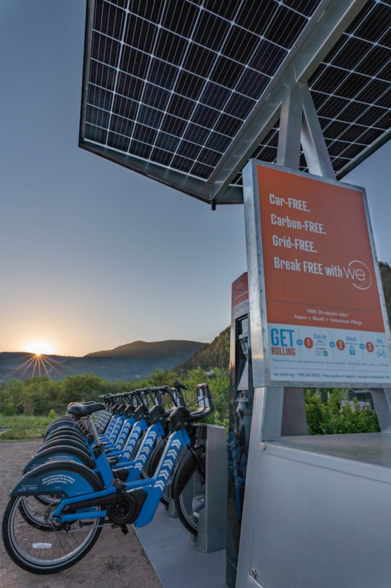 Skyhook Solar celebrates four years of e-bike charges in Roaring Fork ...