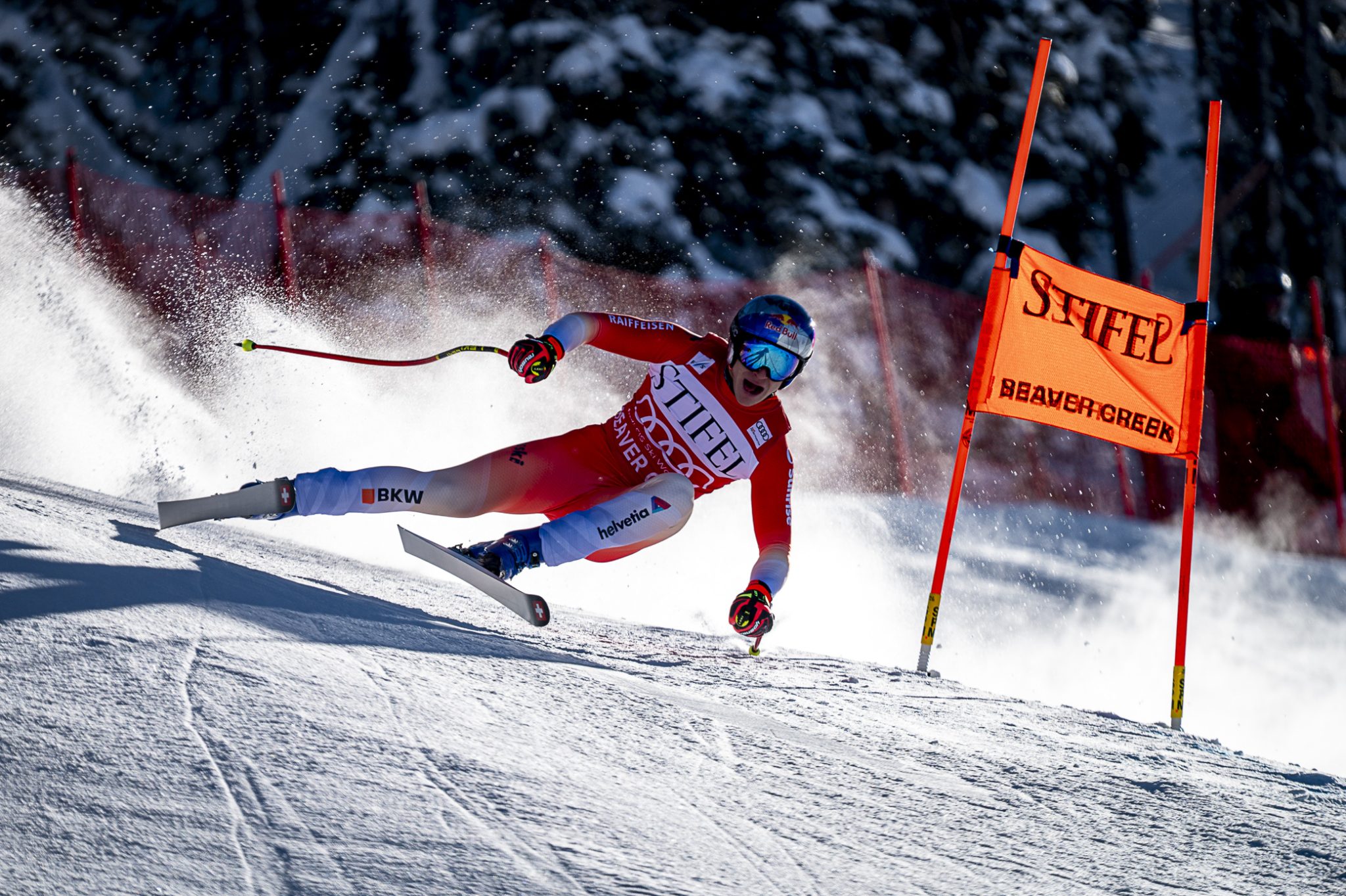 Marco Odermatt wins downhill on first day of Birds of Prey World Cup at ...