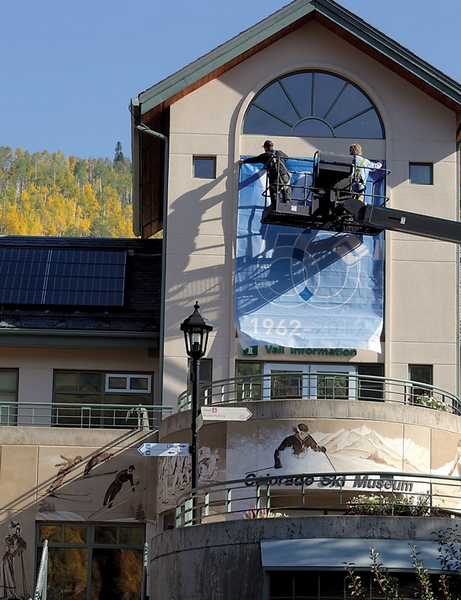 Vail 50th anniversary banner flying | VailDaily.com