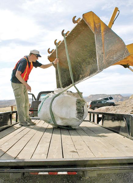 Huge dinosaur bone lifted from quarry | VailDaily.com