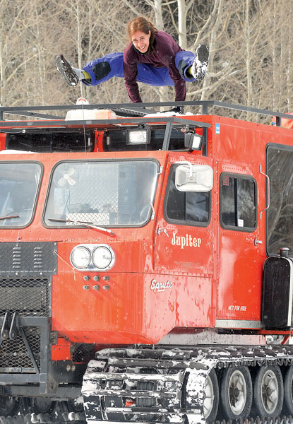 Ski photo: Snowcat yoga in Vail Valley | VailDaily.com