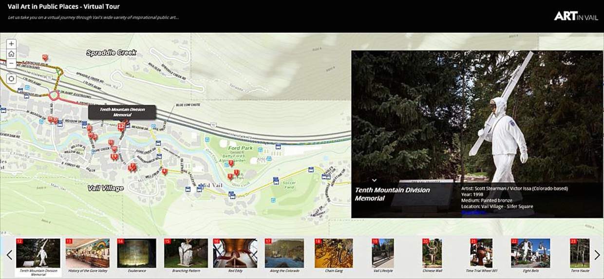 Vail Art in Public Places unveils new online interactive map for art ...