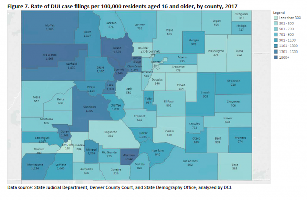 Resort counties still among Colorado leaders in arrests for DUI ...
