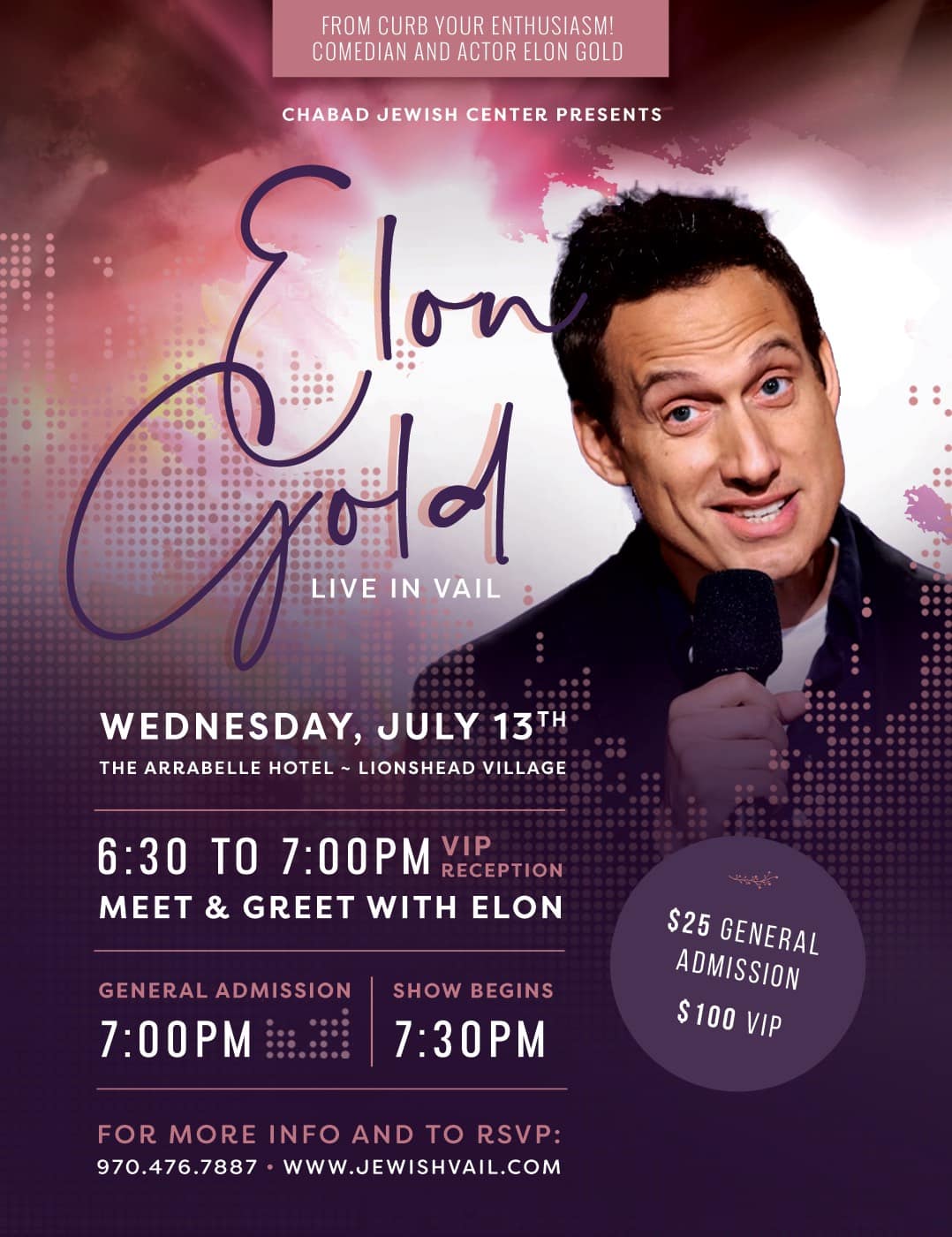 Comedian Elon Gold is coming to Vail with ‘a lot to complain about ...