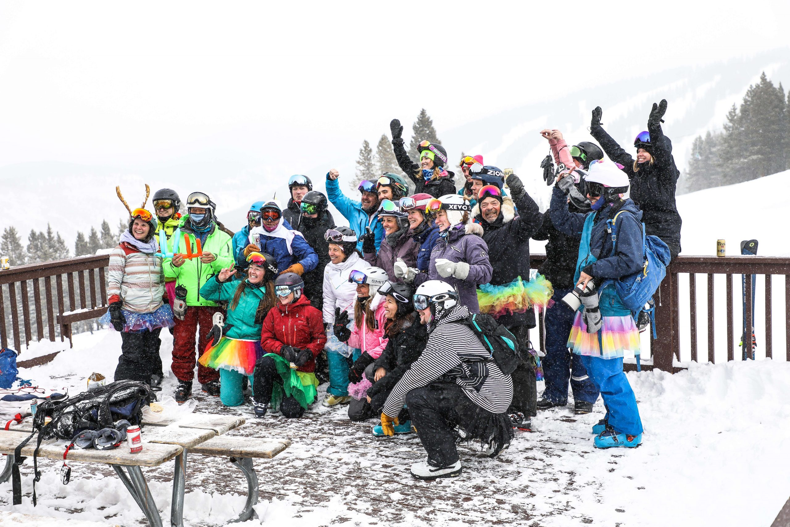 2.22.22 2:22 tutu party enjoys 2 inches of fresh snow on Vail Mountain ...
