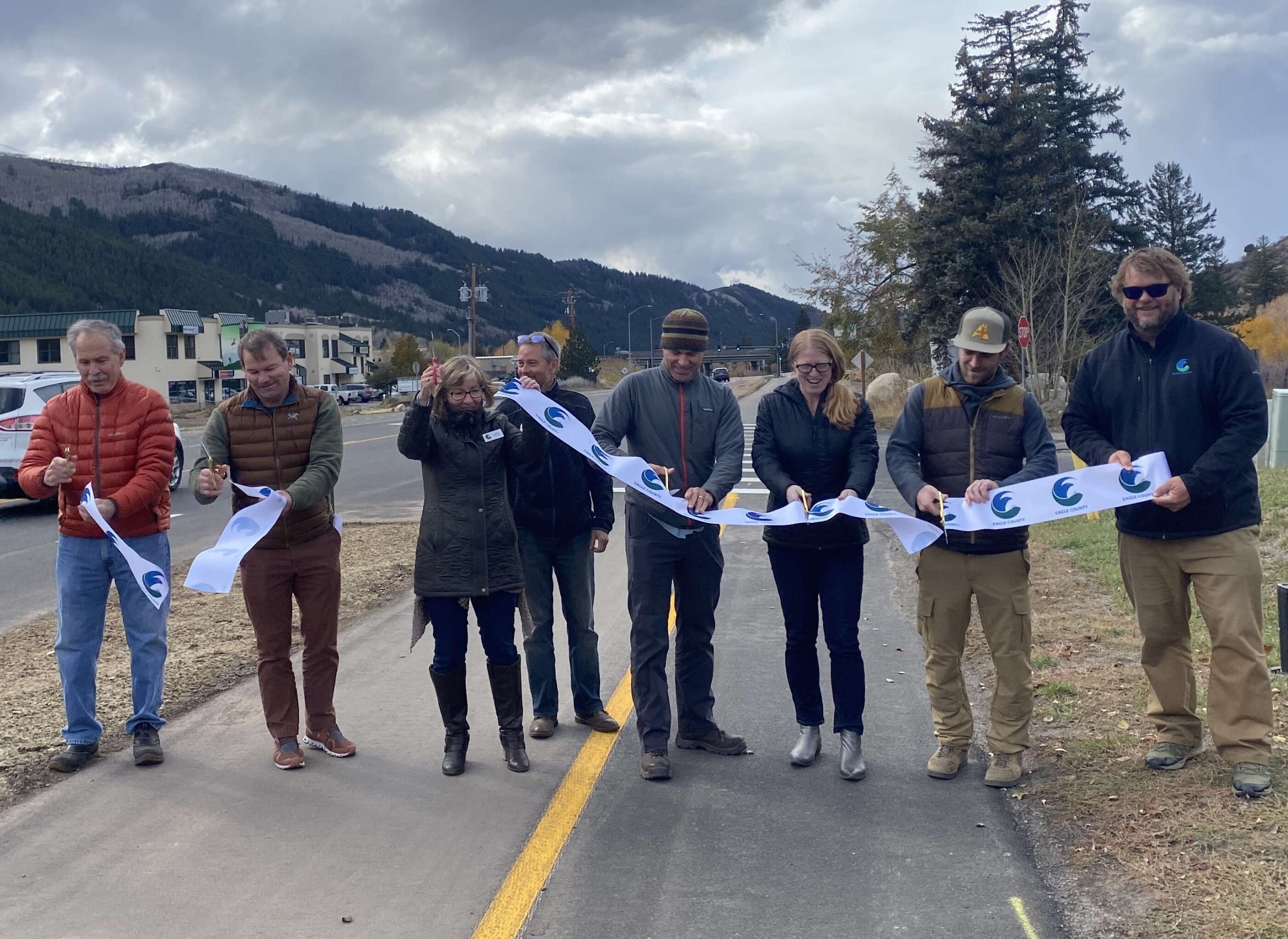CDOT director, local stakeholders cut ribbon on EagleVail pedestrian ...