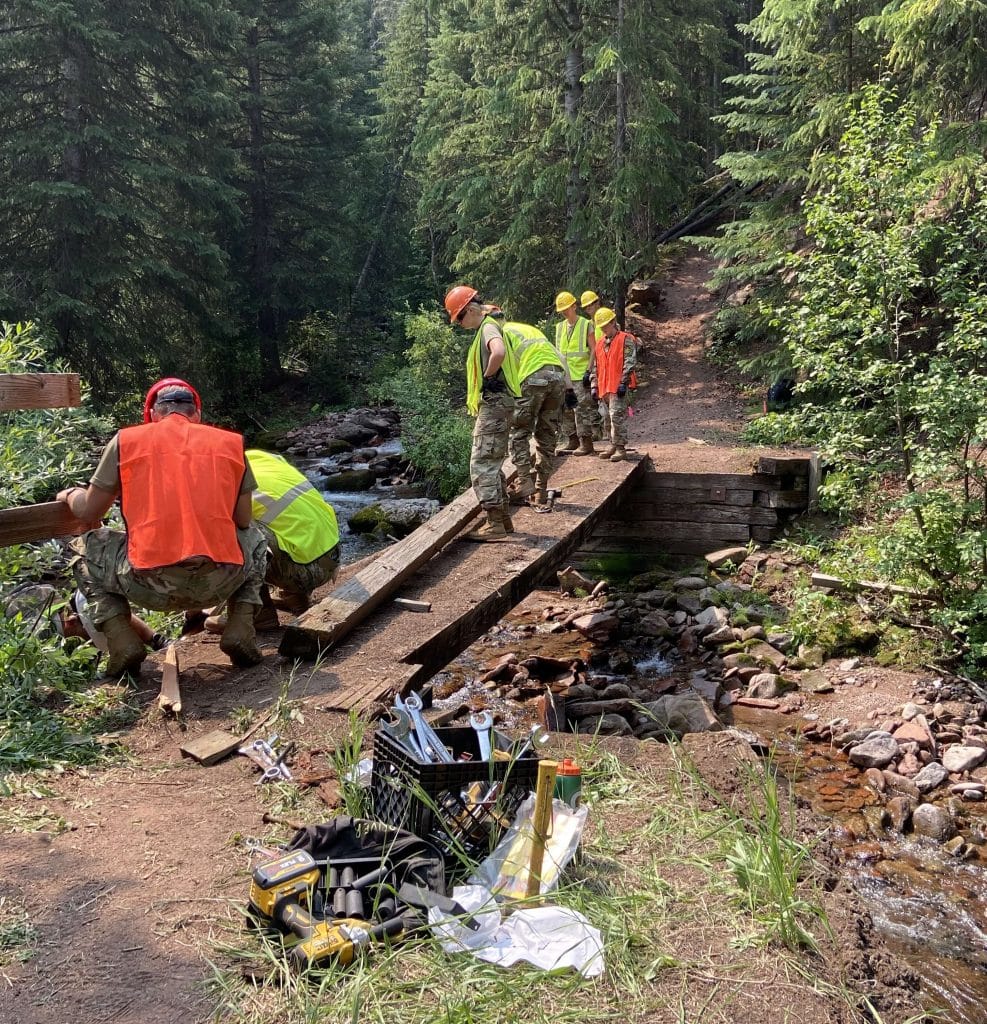 Work on Two Elk bridge closes trail connecting Vail Pass rec path to ...