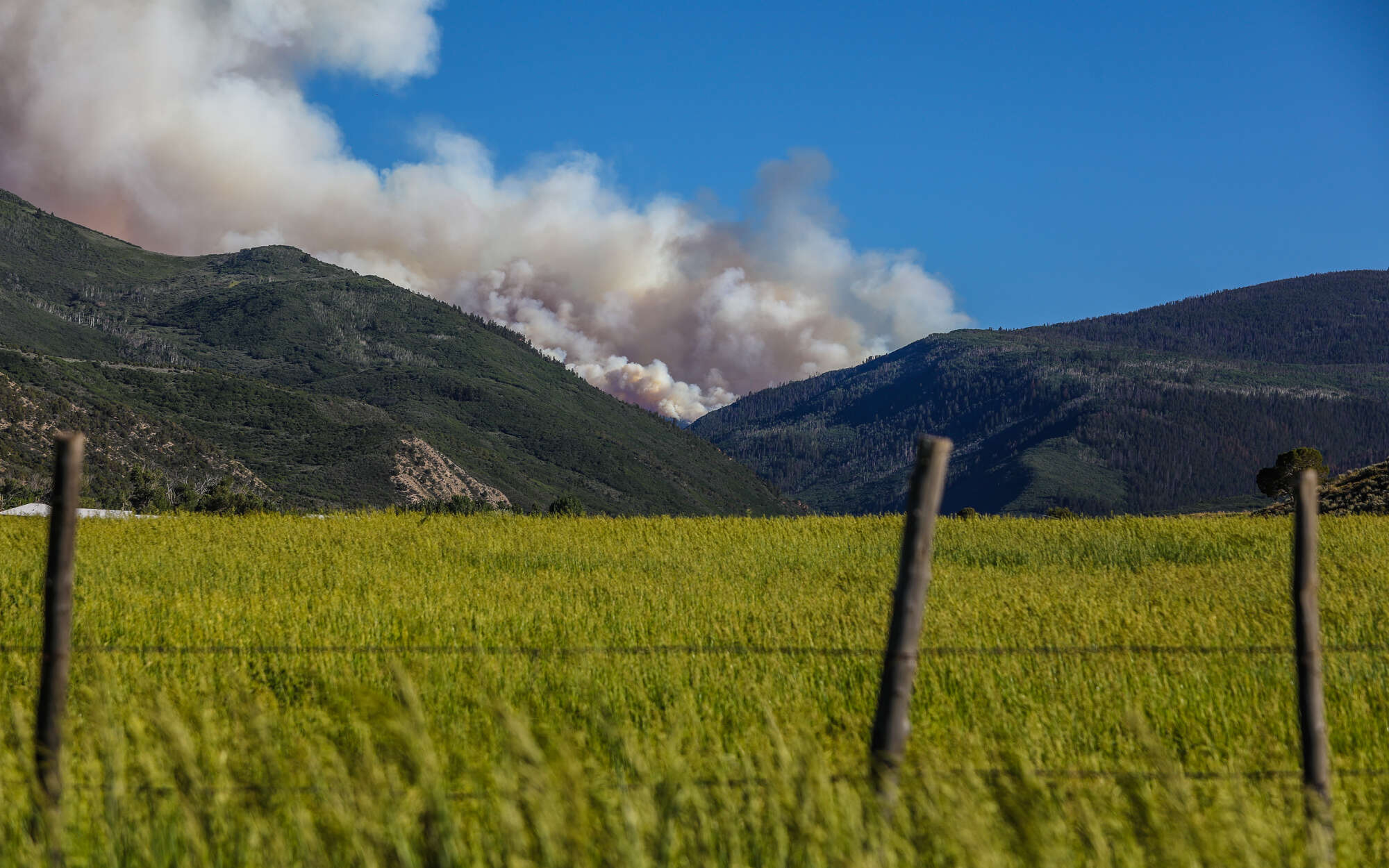 Sylvan Fire photos: Images of wildland blaze burning near Eagle ...