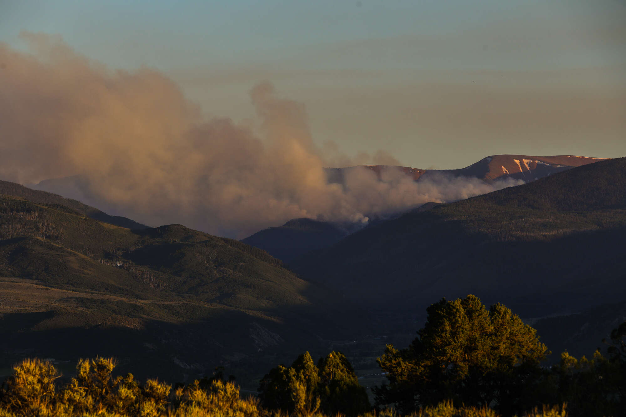 Sylvan Fire photos: Images of wildland blaze burning near Eagle ...