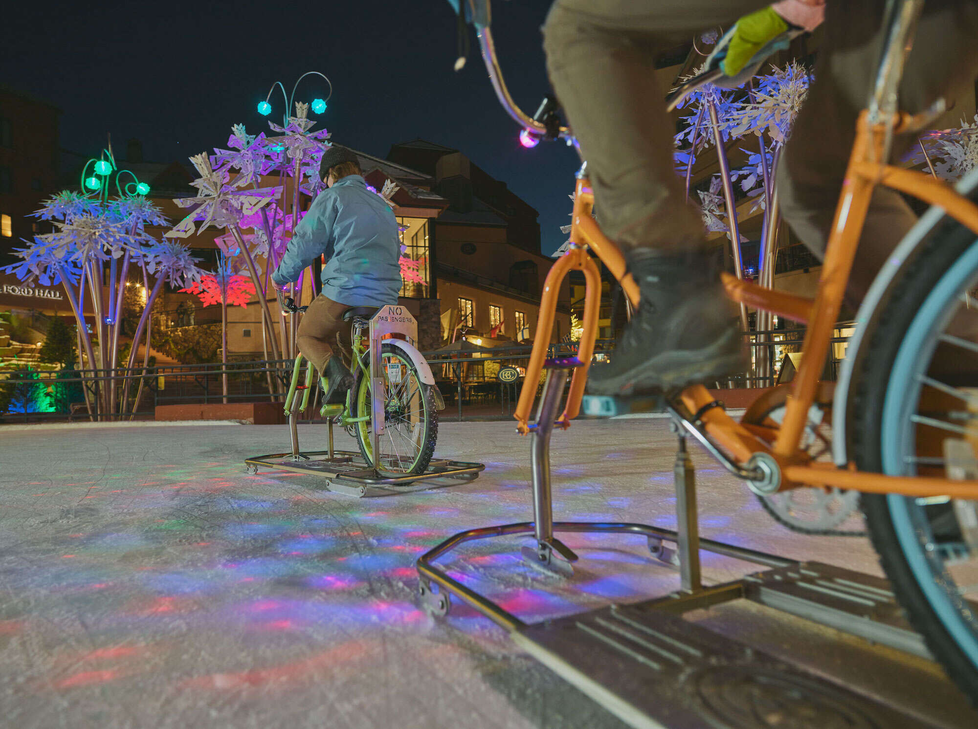 Check out the new Ice Bikes added to Beaver Creek’s ice rink ...