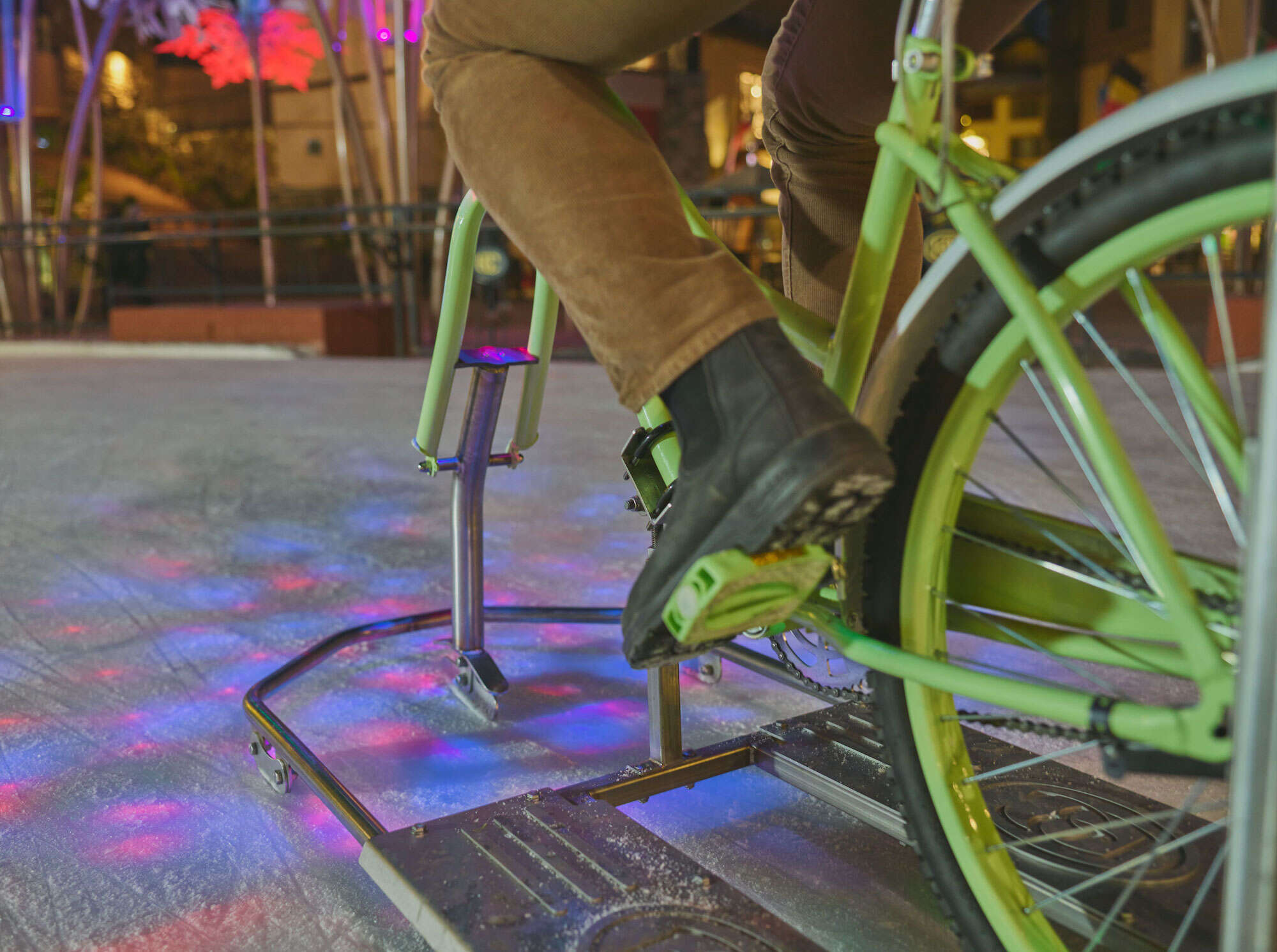 Check out the new Ice Bikes added to Beaver Creek’s ice rink ...