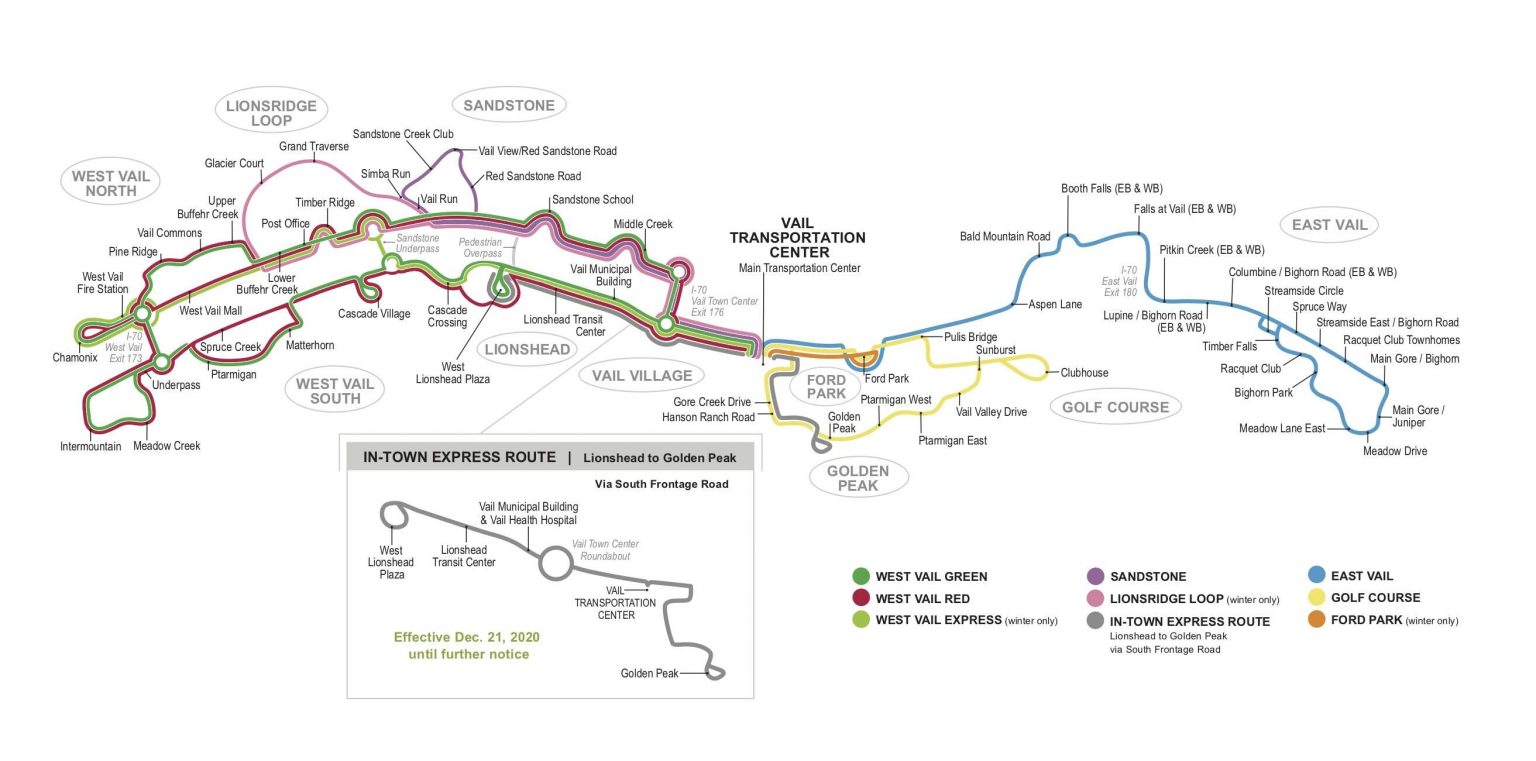 Vail Transit will adjust routes, reduce bus capacity to 20 starting Dec ...