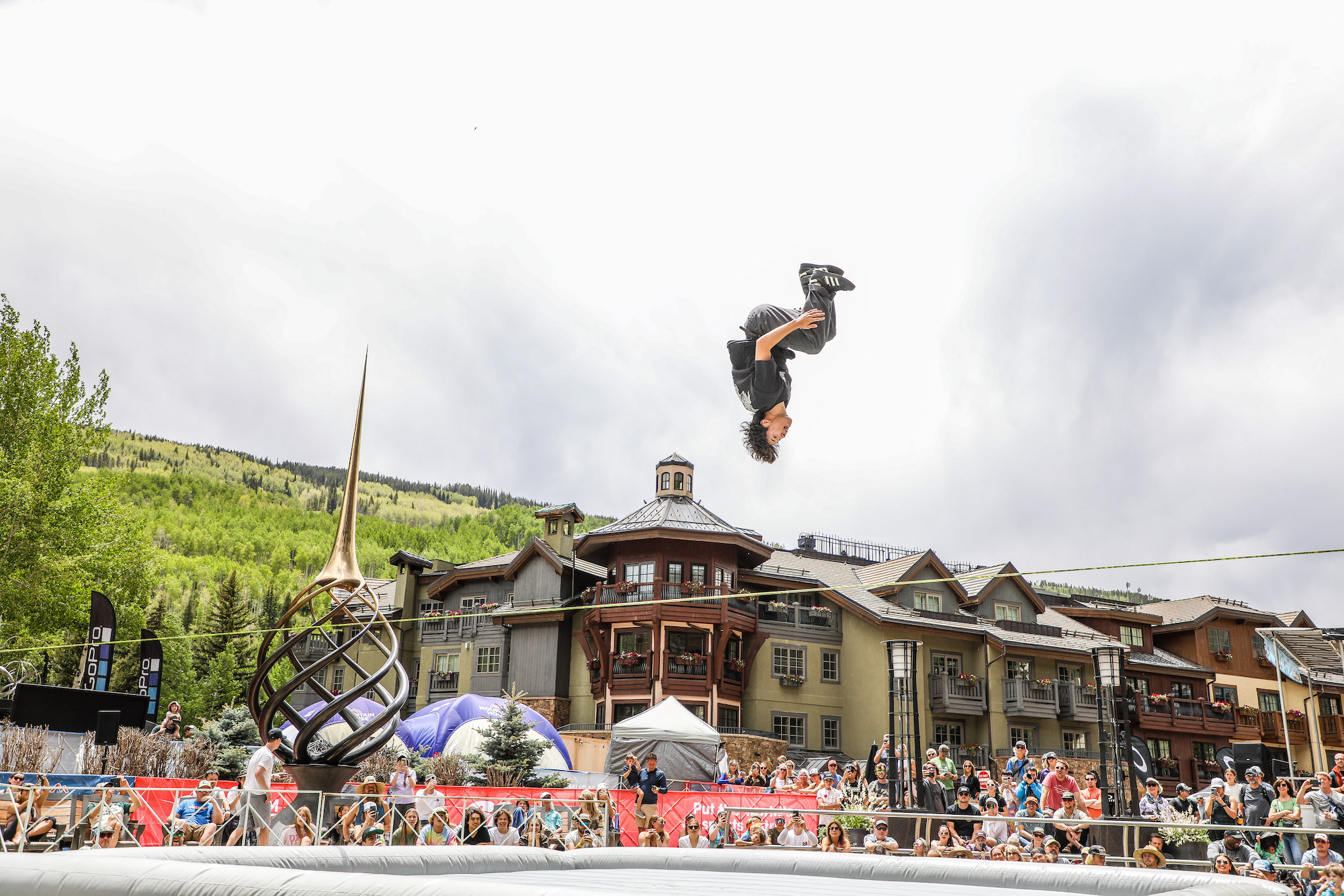 Flips and fun in Vail as trickline competitions return to GoPro ...