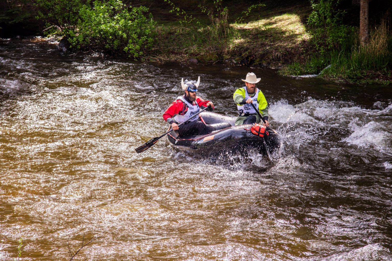 Current and former national team athletes rip through the rapids at ...