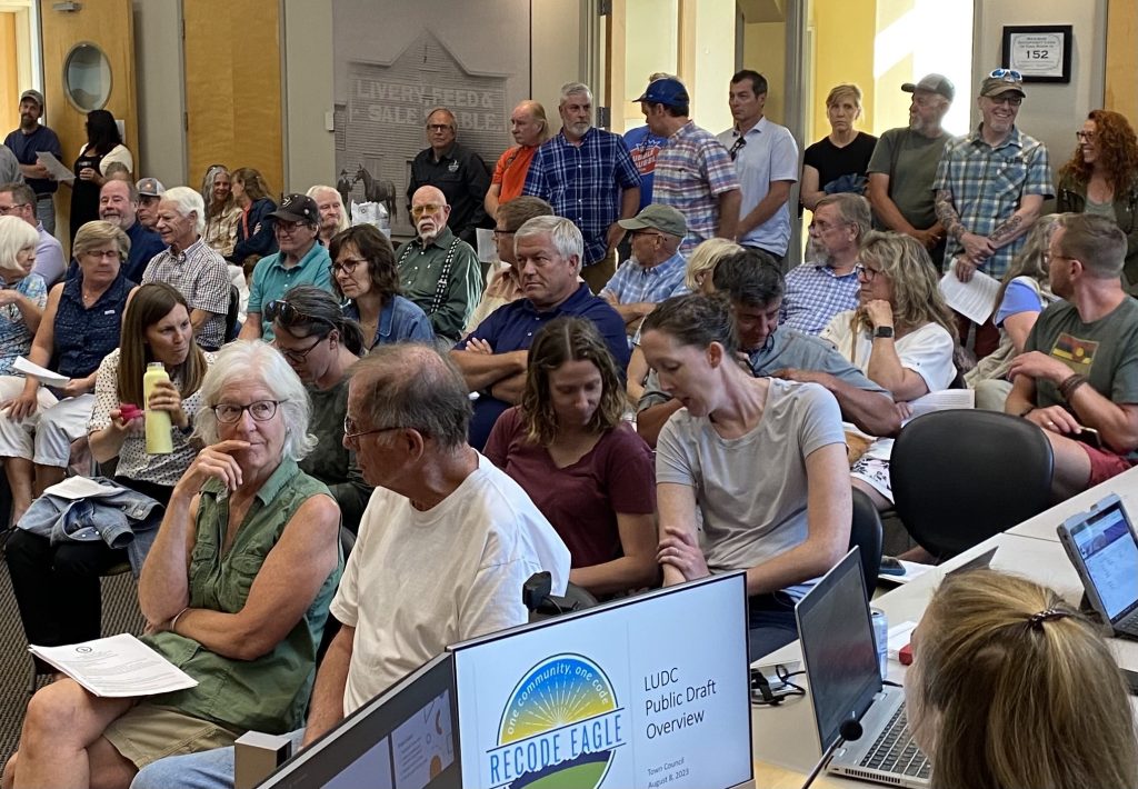 Crowds pack Eagle Town Council meeting for municipal code discussion ...