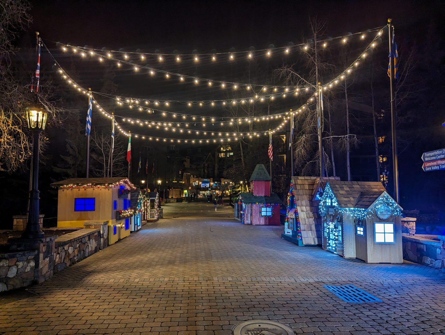 Vail transforms the International Bridge into a mini holiday village ...