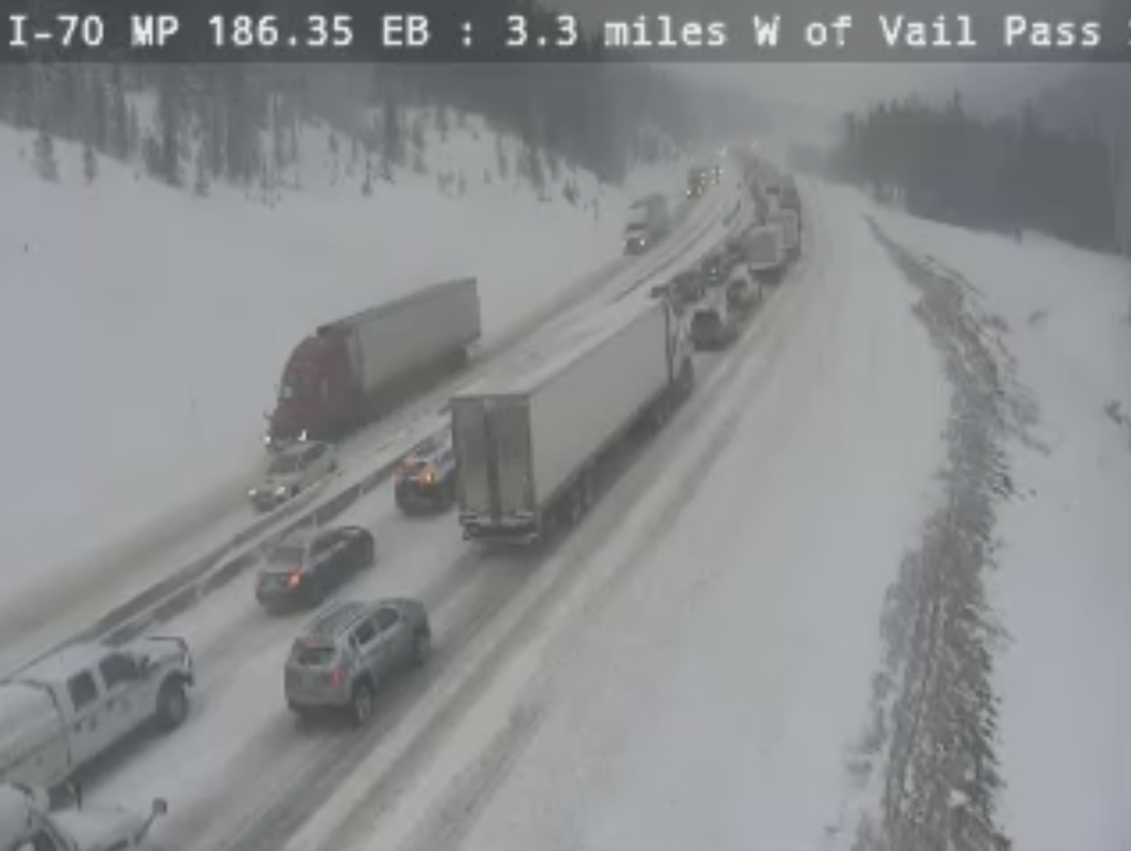 Interstate 70 closed in both directions over Vail Pass as spring snow ...