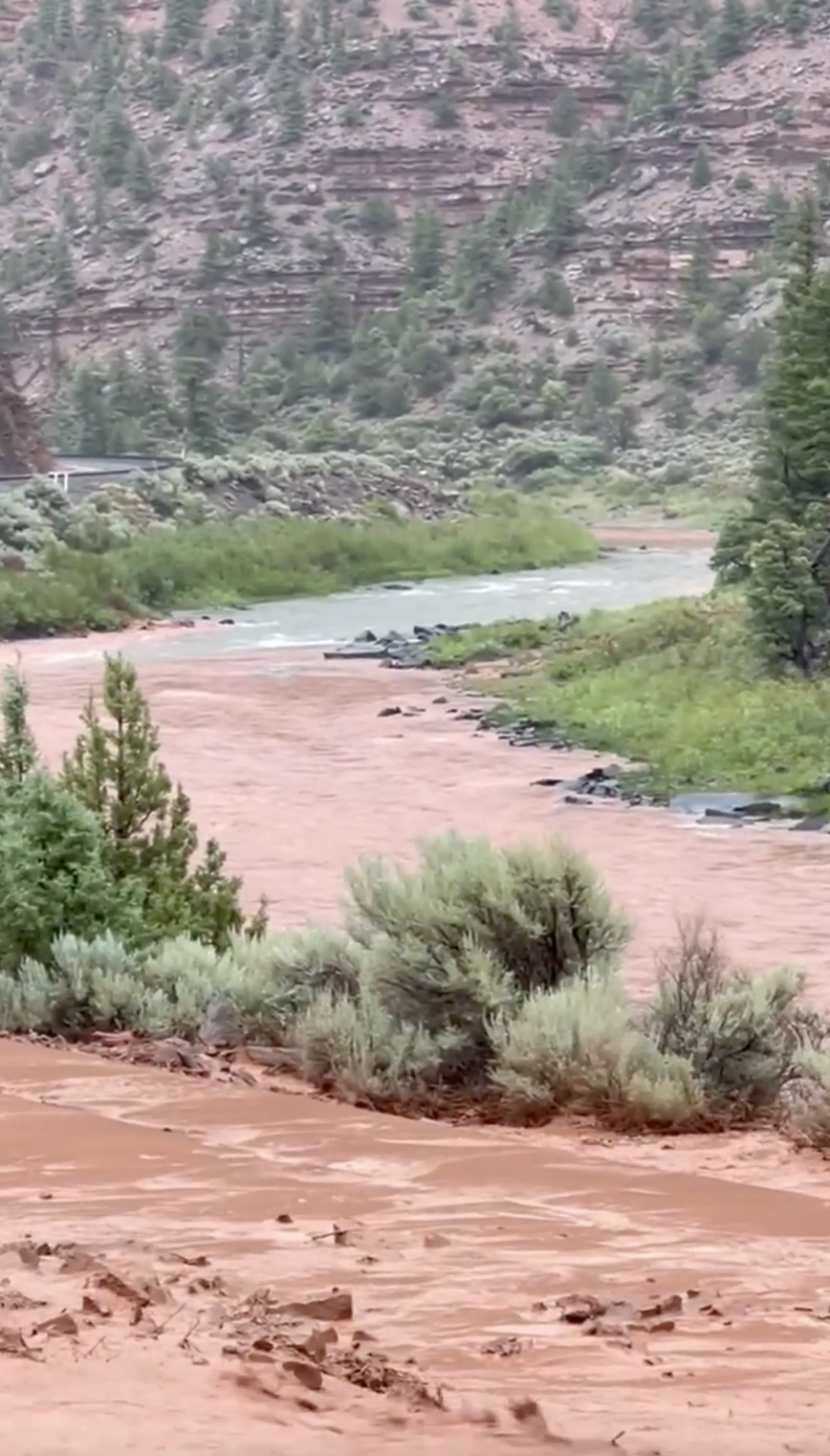 Mudslides on Colorado River Road turn the river red | VailDaily.com