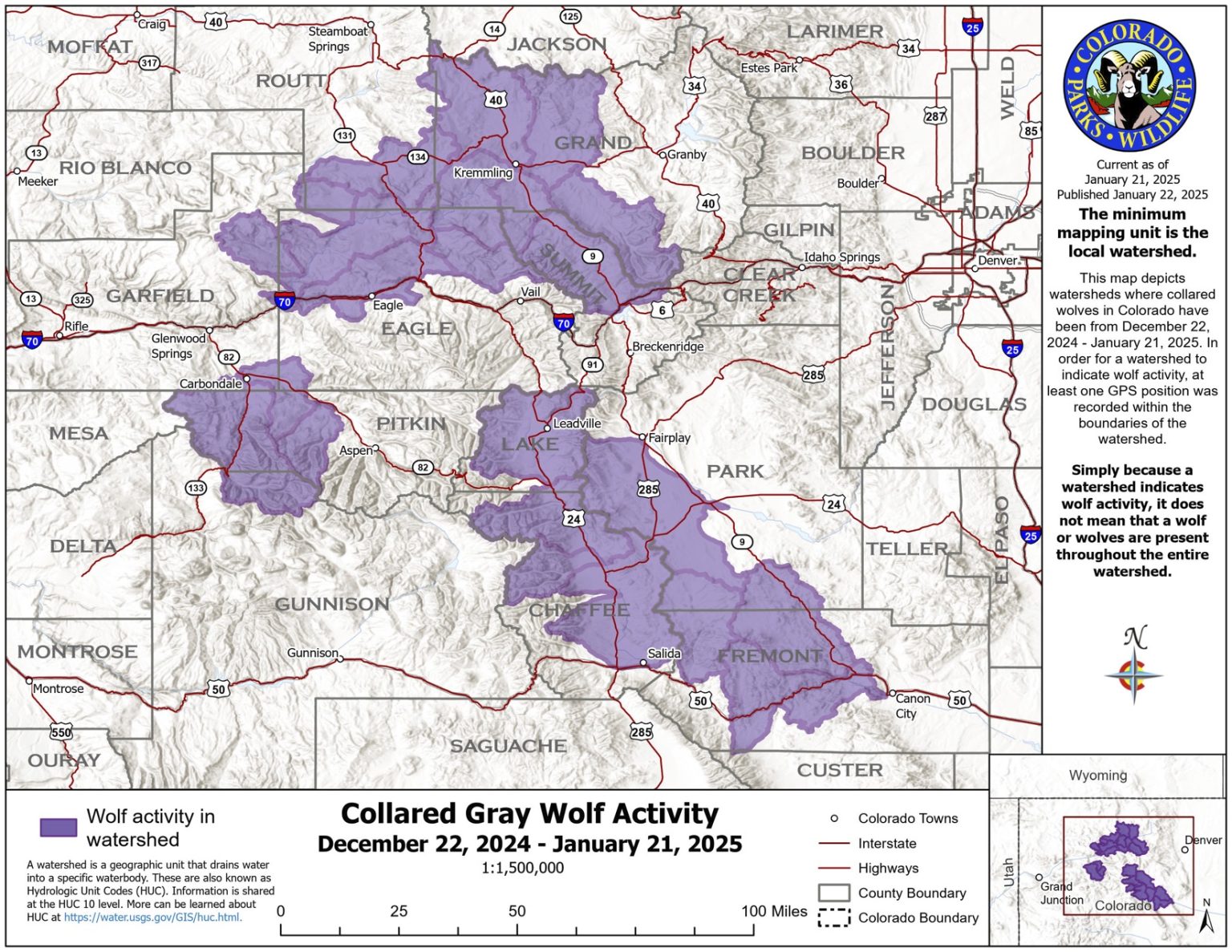 A first look at where Colorado’s newest gray wolves have been traveling ...