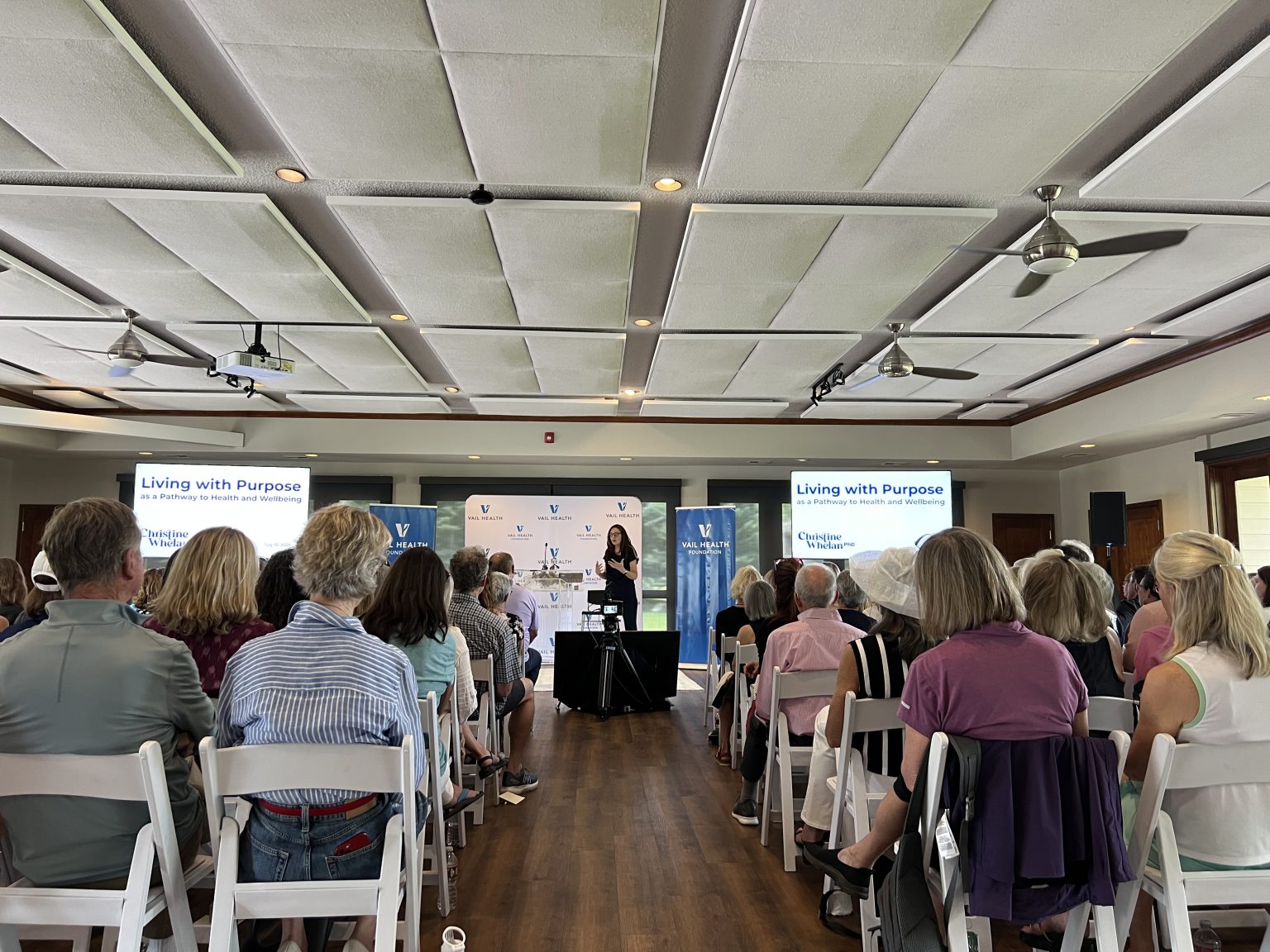 At Vail Health Learning Lab, ‘Purpose Professor’ Christine Whelan shares how to live a good life ...