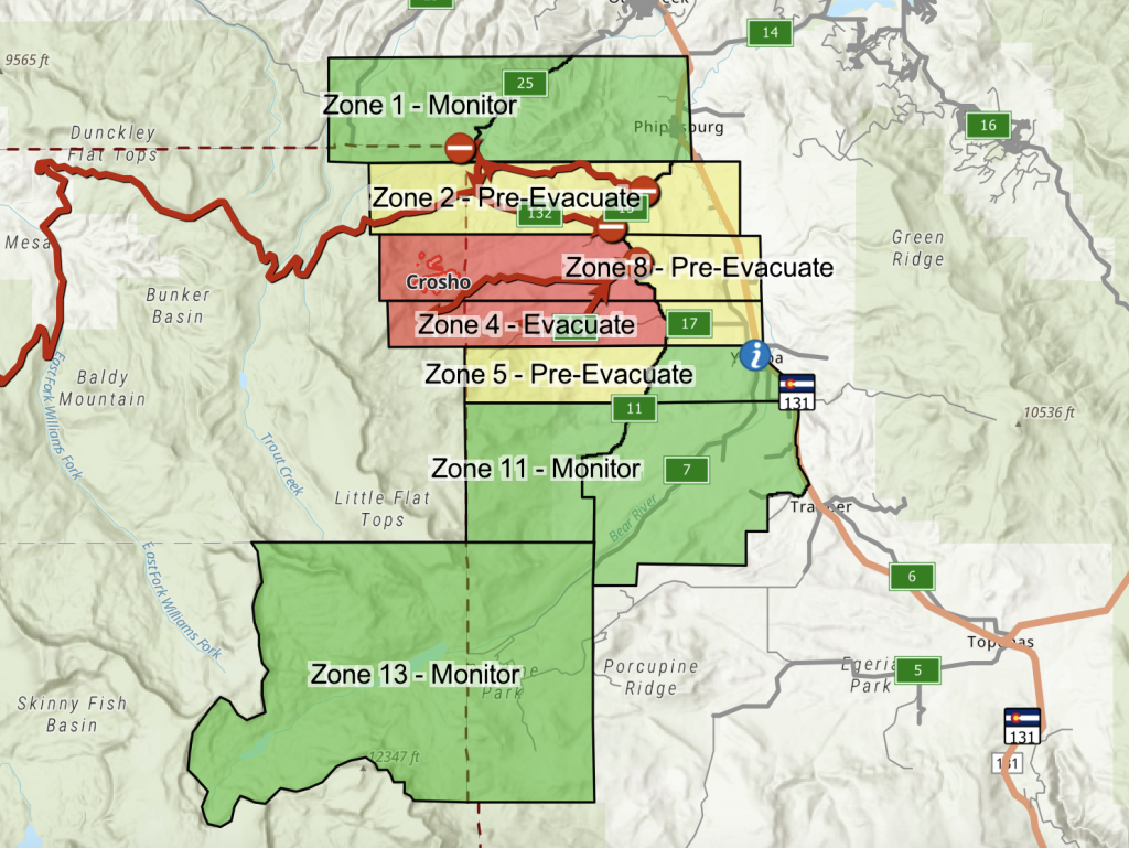 Wildfire in south Routt County reaches over 1,350 acres, mandatory ...