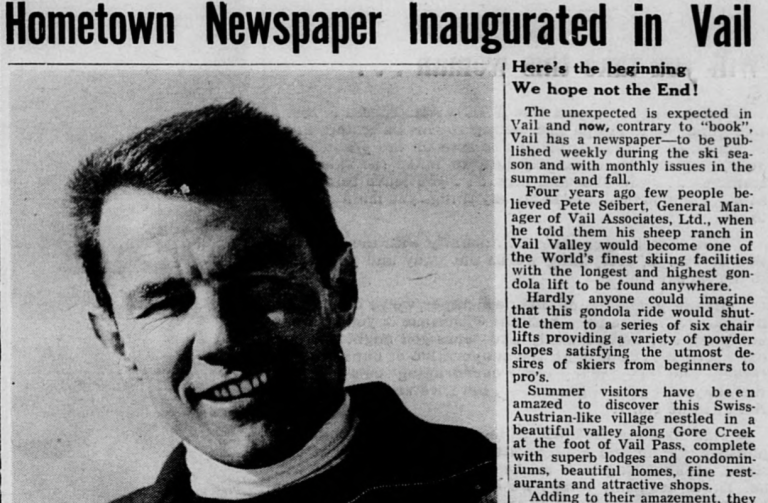 Time Machine: 60 years ago, Vail’s original newspaper publishes its ...