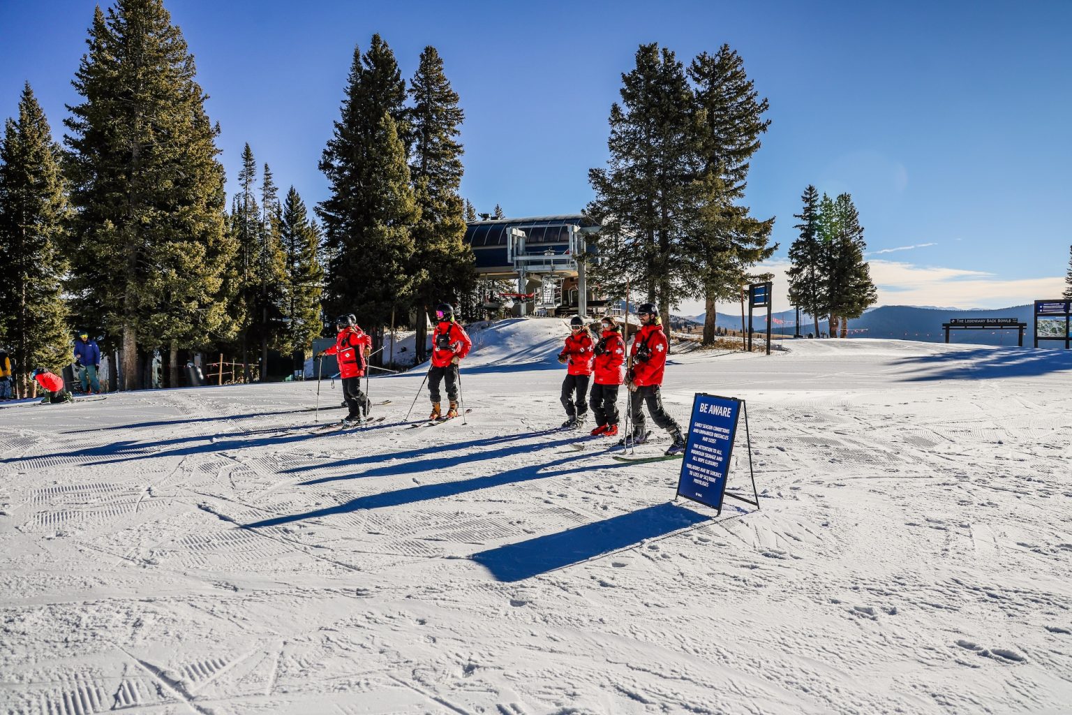 Vail Mountain opens on a bluebird day, offering guests fresh corduroy ...