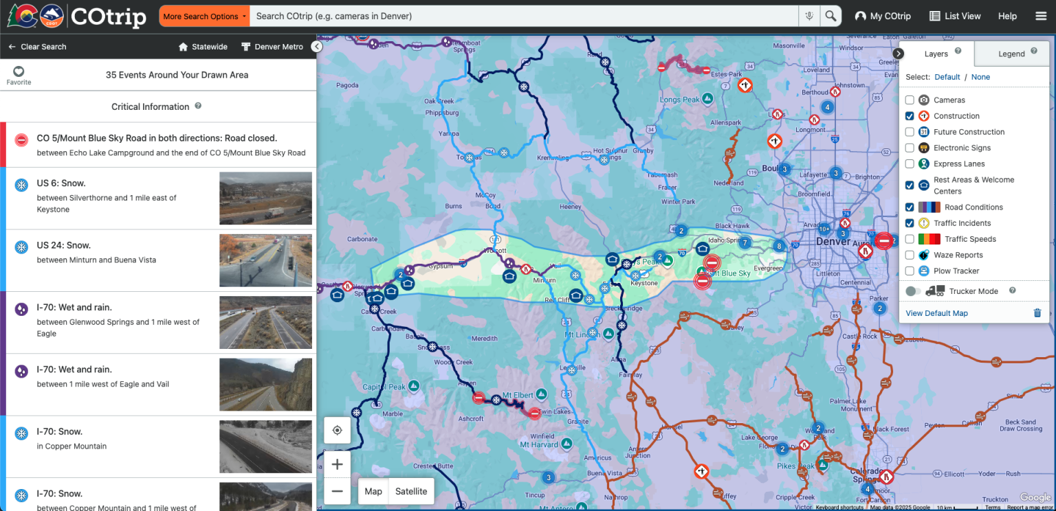 Colorado transportation officials launch new I-70 landing page as a ...