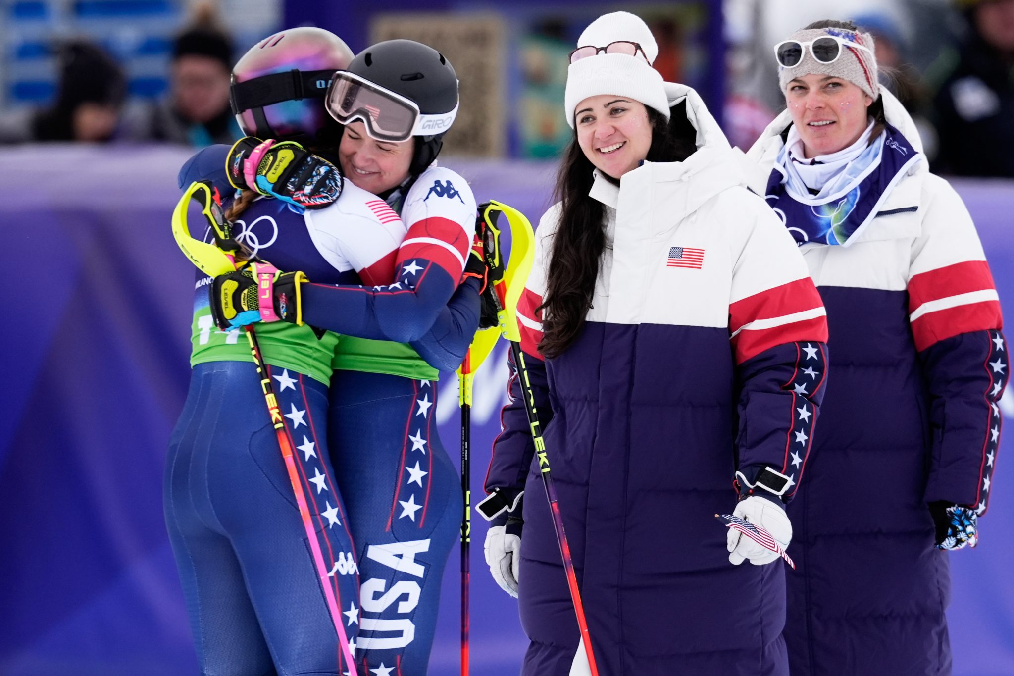 Mikaela Shiffrin and Breezy Johnson miss team combined podium but ...