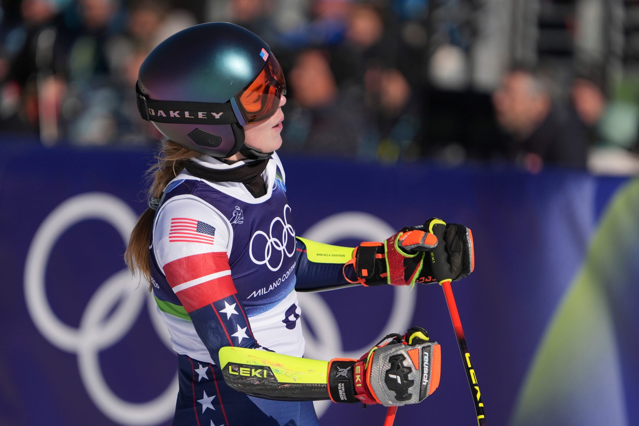 Mikaela Shiffrin places 11th in Olympic giant slalom as Italian ...
