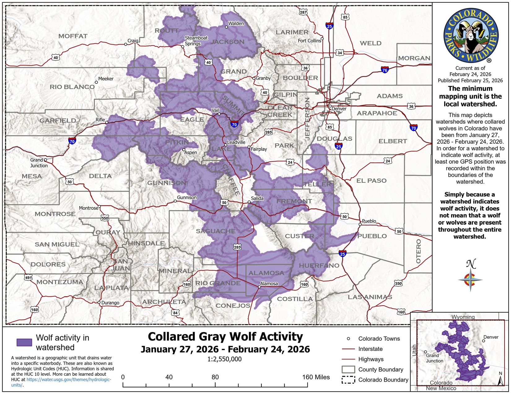 Colorado’s wolves press into southeast counties in February | VailDaily.com